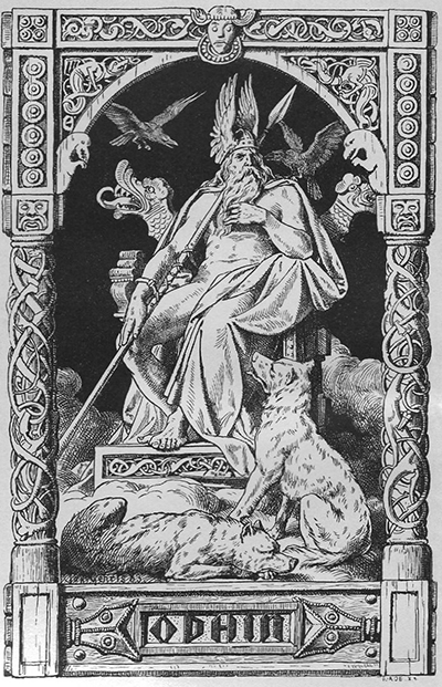 Deus Nórdico Odin, o Pai de Todos do Aesir na Mitologia Nórdica